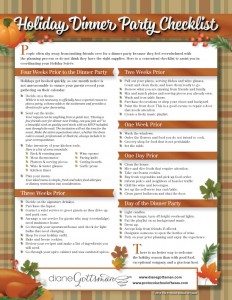 Holiday Dinner Party Checklist - Diane Gottsman | Leading Etiquette ...